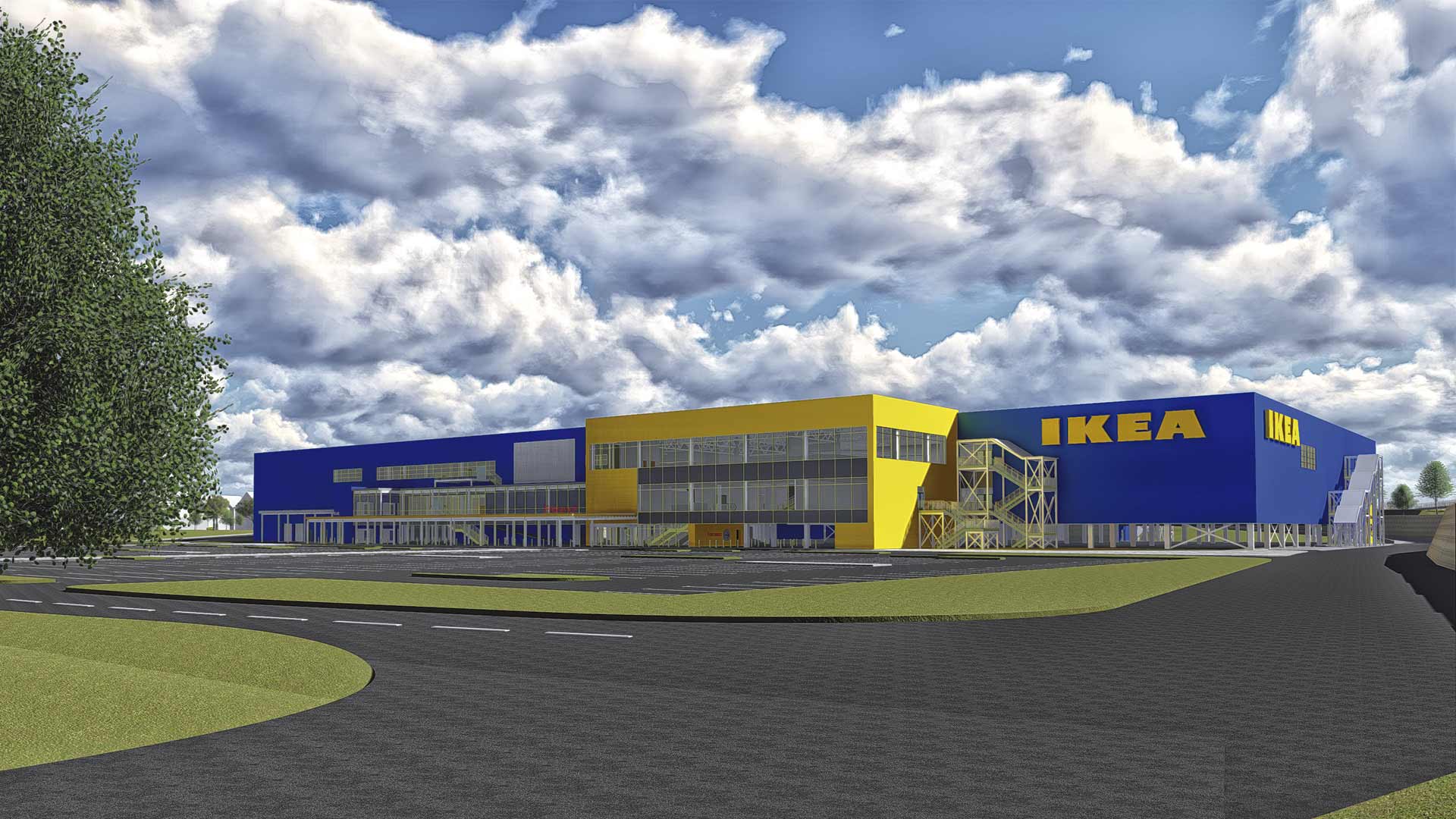 New Exeter IKEA Uses Treanor Pujol Hollowcore Flooring